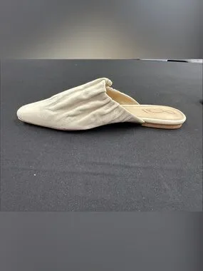 Sam Edelman | Shoes | Sam Edelman Cream Ruched Leather Slipon Mules ...